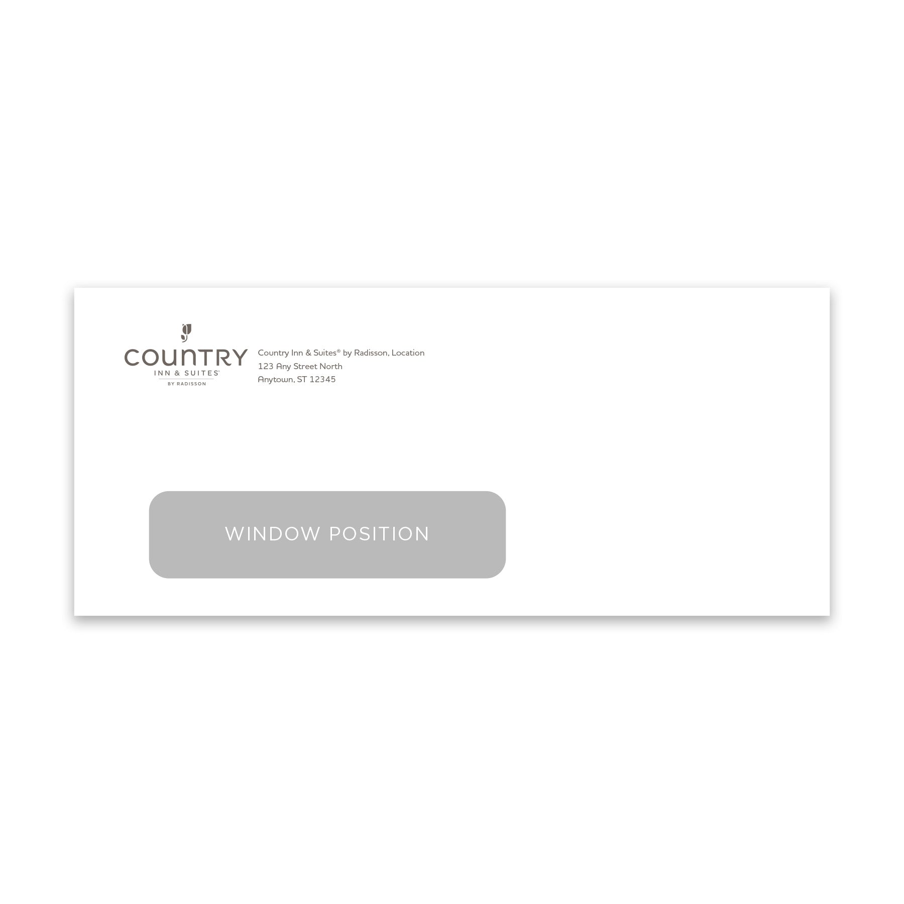 #10 Window Envelope - Country Inn & Suites – Sable Hotel Supply