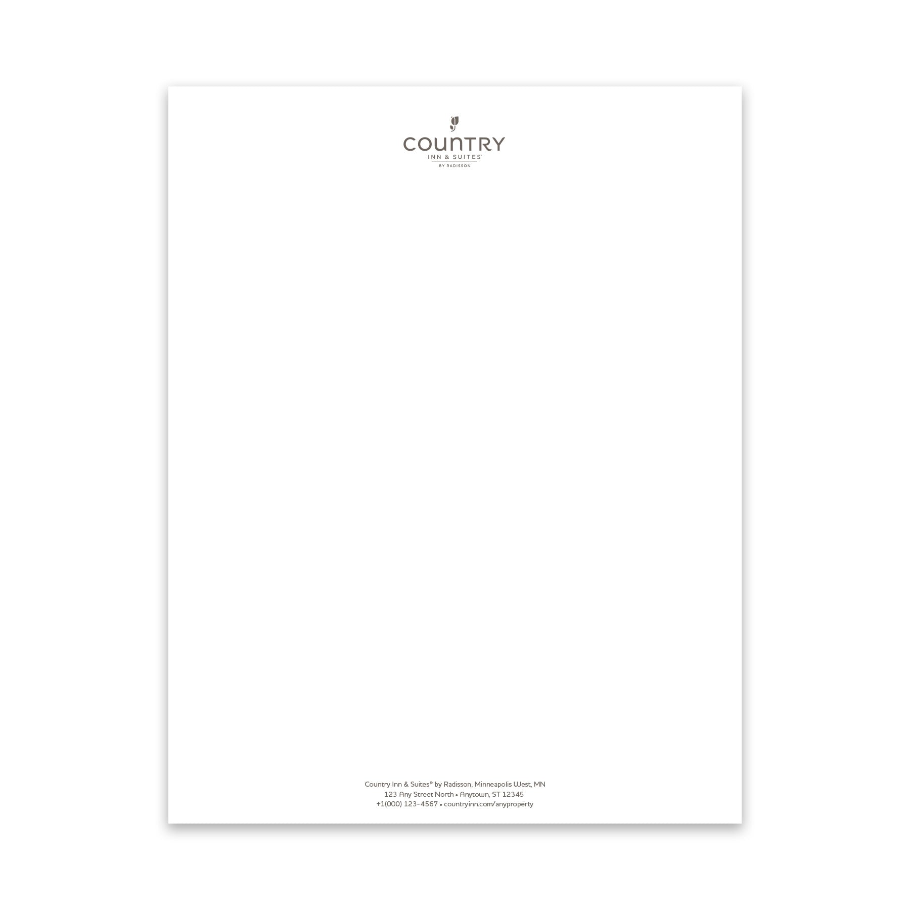 Letterhead - Country Inn & Suites – Sable Hotel Supply