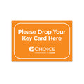 Key Card Drop Box Sign – Sable Hotel Supply