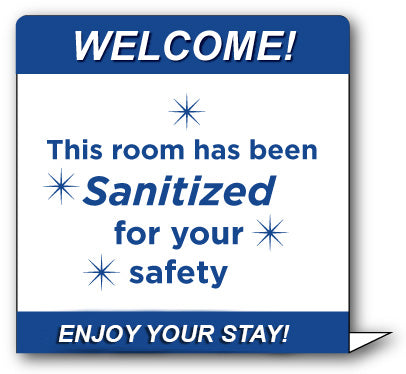 Room Sanitized - Signs – Sable Hotel Supply