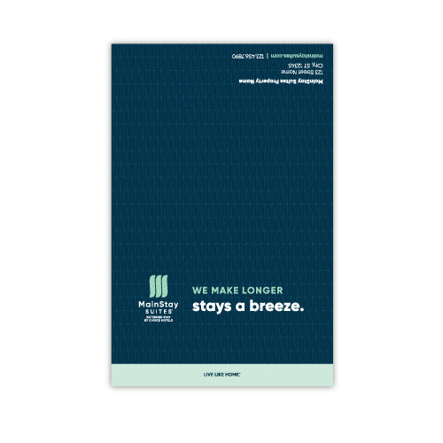 Custom Folded Note Card - MainStay Suites – Sable Hotel Supply