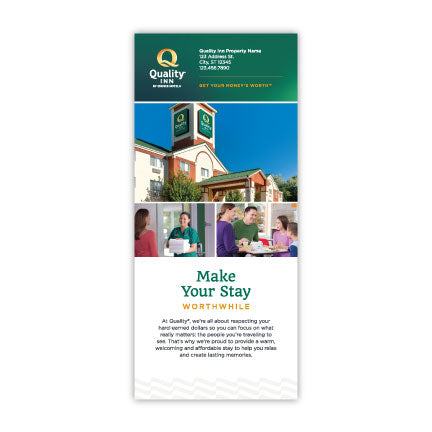 Rack Card - Quality Inn – Sable Hotel Supply