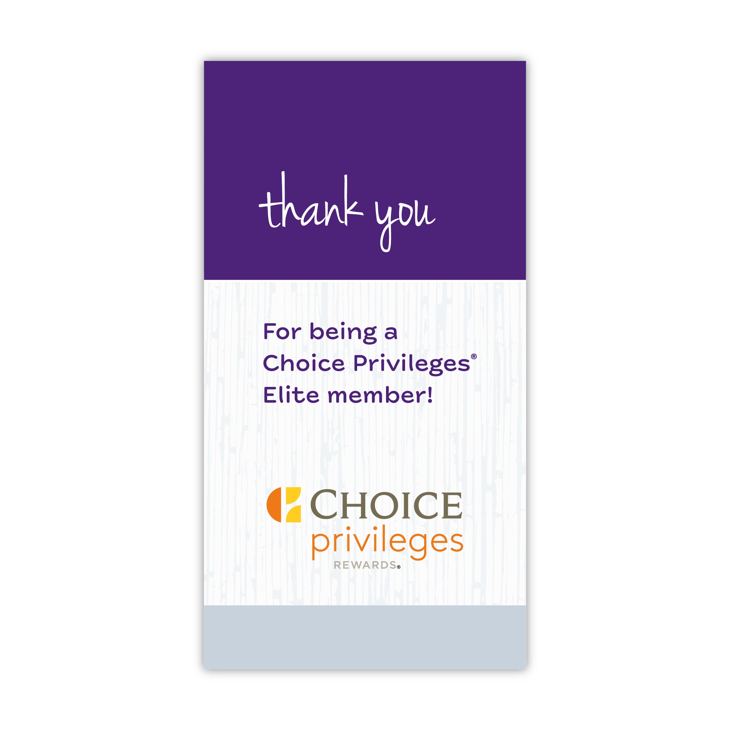 Key Card Insert - Sleep Inn - Choice Privileges – Sable Hotel Supply